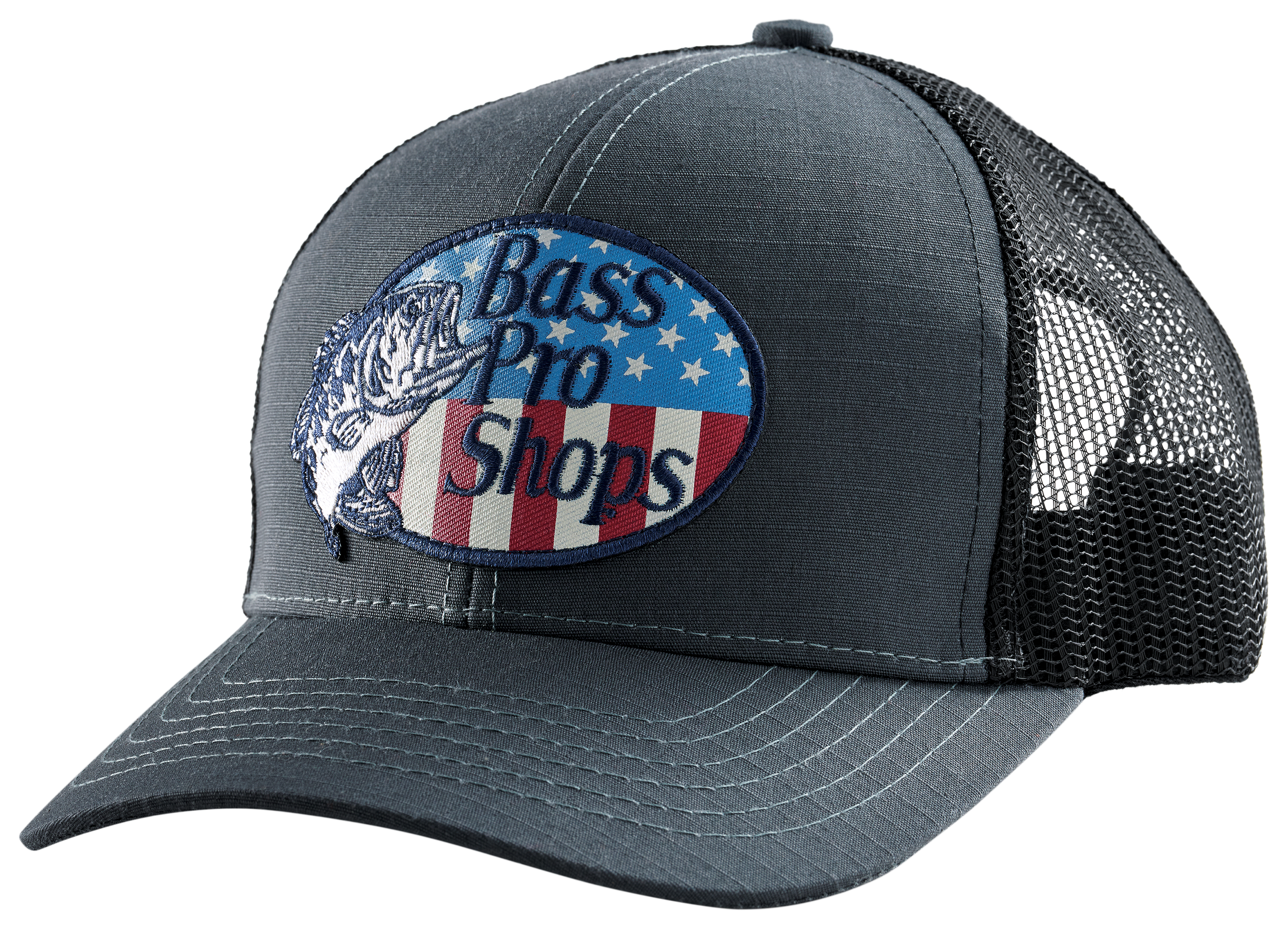 Bass Pro Shops Flag Logo Patch Mesh-Back Cap | Bass Pro Shops